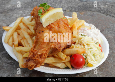 Fried fish on paper plates Stock Photo - Alamy