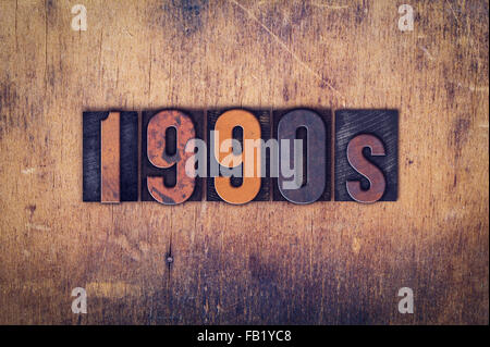 The word 1990s concept written in colorful abstract typography Stock ...