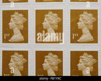 United Kingdom First Class Postage Stamp and Pen Stock Photo - Alamy