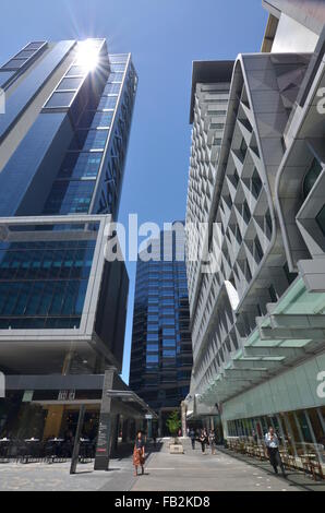 modern glass buildings in perth in australia Stock Photo - Alamy