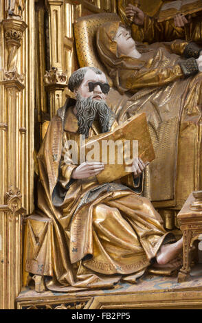 Lübeck, Marienkirche, Antwerpener Retabel von 1518 Stock Photo - Alamy