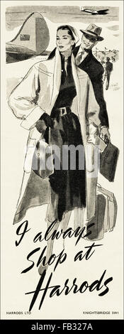 Advert Harrods Stores Stock Photo - Alamy