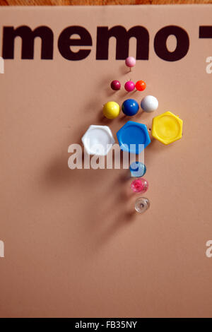 push pin arrange to tree shape Stock Photo - Alamy