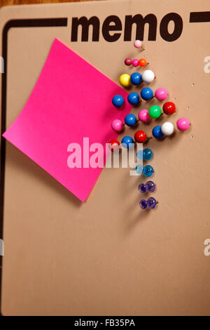 push pin arrange to tree shape Stock Photo - Alamy