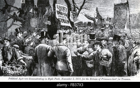 Reform Demonstration in Hyde Park, London. In support of the Stock ...