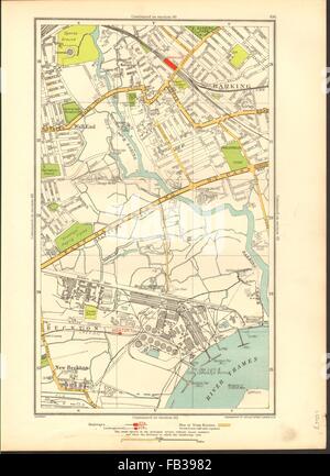 LONDON: Barking, Beckton, Cyprus, New Beckton, Wall End, 1928 vintage ...