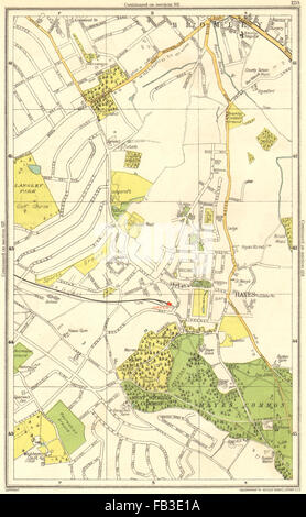 KENT. Bromley, Hayes, Beckenham, West Wickham, Shortlands, Keston, 1933 ...