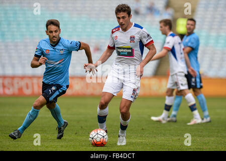 Mateo Poljak in action for the Jets in the Round 24 A-League football ...