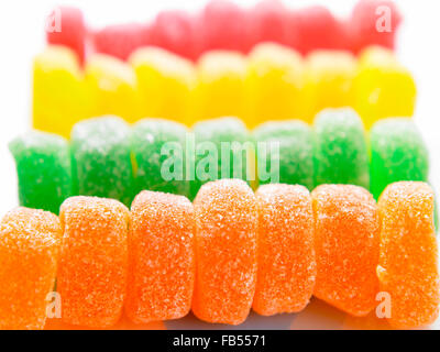 multi color of soft candy coated with sugar Stock Photo - Alamy