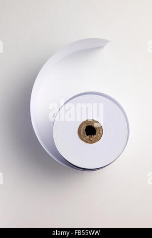 loose paper roll isolated on white Stock Photo - Alamy
