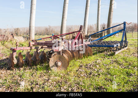 Agricultural tool, disc harrow Stock Photo - Alamy