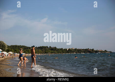 Summer snapshots from the beach in Nikiti in Chalkidiki, Greece on ...