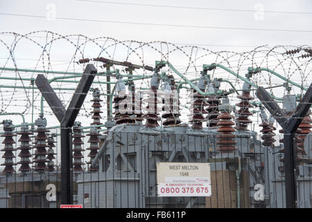 Electricity sub station in Brampton, South Yorkshire Stock Photo - Alamy
