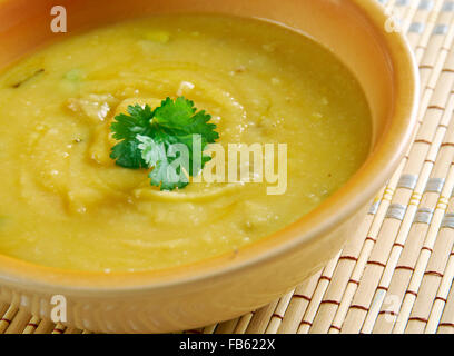 Dhal Baht - Vegan Spiced Yellow Split Peas Stock Photo - Alamy