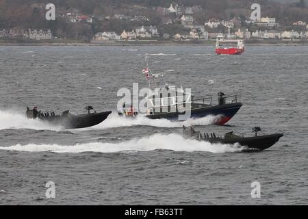 A Royal Marines Offshore Raiding Craft (ORC) used for commando ...