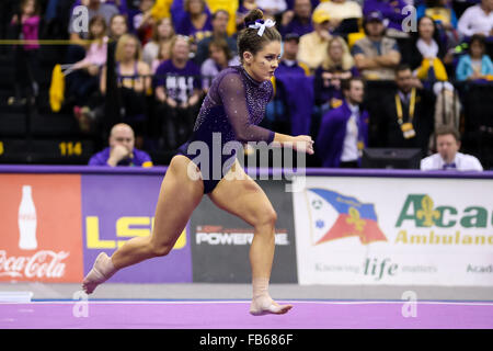 Baton Rouge, LA, USA. 09th Jan, 2016. LSU Tigers Ashleigh Gnat on the ...