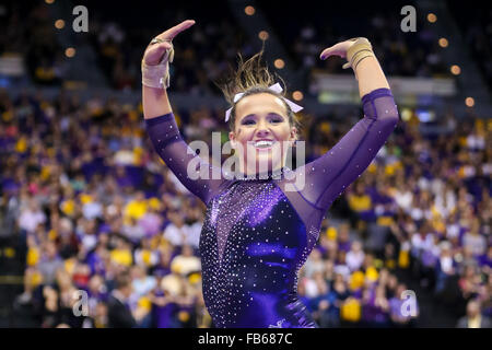Baton Rouge, LA, USA. 09th Jan, 2016. LSU Tigers Ashleigh Gnat on the ...