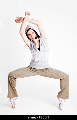 Agile young female hip hop dancer Stock Photo - Alamy