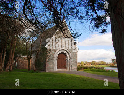 St. Finbarr's Oratory on shore of Gougane Barra Lake in Gougane Barra ...