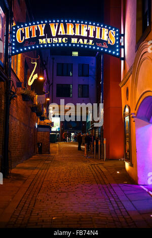 CITY VARIETIES MUSIC HALL SIGN LEEDS YORKSHIRE ENGLAND Stock Photo - Alamy