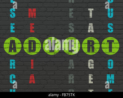 Advertising concept: Advert in Crossword Puzzle Stock Photo - Alamy