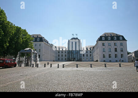 Germany, Ancient saarbruecken castle building in sunset light Stock ...