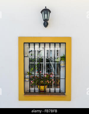 Window spanish style in house with shadows Stock Photo - Alamy