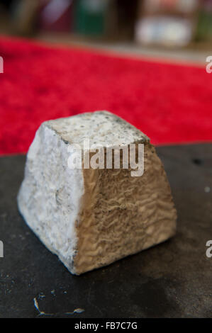 Valençay French pyramid shaped goats cheese Stock Photo - Alamy