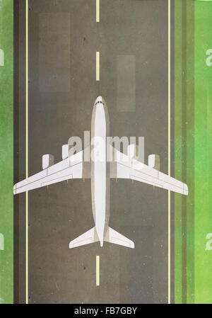 airplane on the runway Stock Photo - Alamy