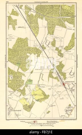 PETT'S WOOD: Orpington, Locksbottom, Crofton, Southborough, 1937 ...