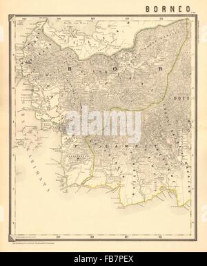 DUTCH EAST INDIES Indonesia BORNEO Kalimantan Sarawak DORNSEIFFEN 1902 ...