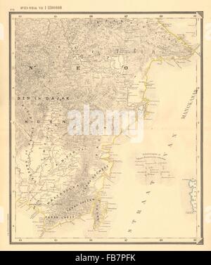 DUTCH EAST INDIES Indonesia BORNEO Kalimantan Sarawak DORNSEIFFEN 1902 ...