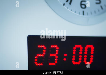 Hospital operating room clock photo Stock Photo - Alamy