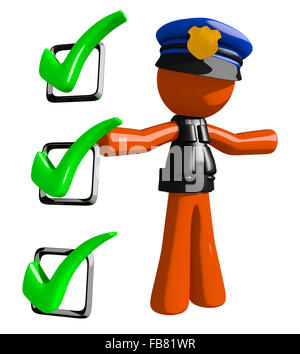 A person presenting a 3D render of law and justice or paragraph icons ...