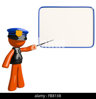 A person presenting a 3D render of law and justice or paragraph icons ...