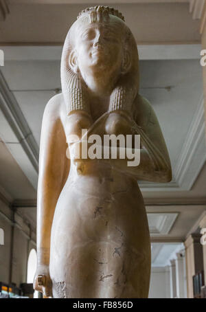 detail of alabaster statue of Amenirdis I, The Egyptian Museum, Cairo, Egypt Stock Photo - Alamy