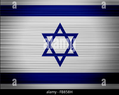 National flag of Israel on white background, illustration Stock Photo ...