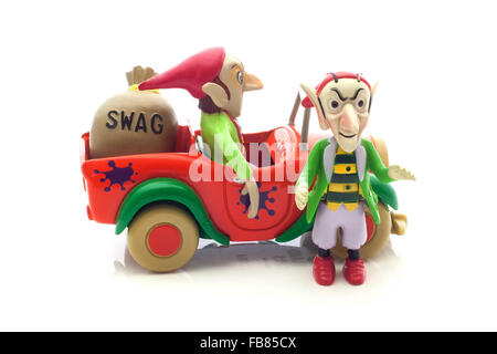 Sly and Gobo From Enid Blyton's Noddy on a White Background Stock Photo ...