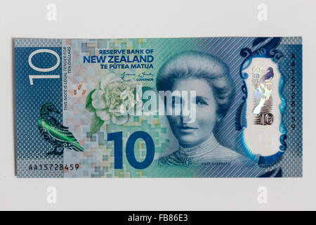 Kate Sheppard on new updated ten dollar $10 New Zealand polymer kiwi ...