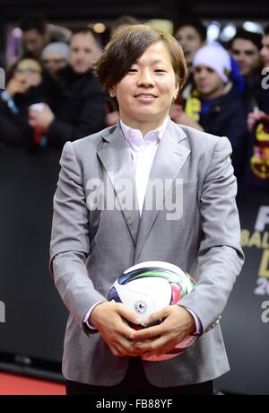 Zurich, Switzerland. 12th Jan, 2016. The finalist for the FIFA Ballon ...