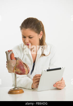 Female student works at computer Stock Photo - Alamy