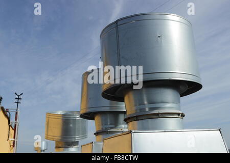 Vent pipes on the roof of an apartment house Stock Photo - Alamy