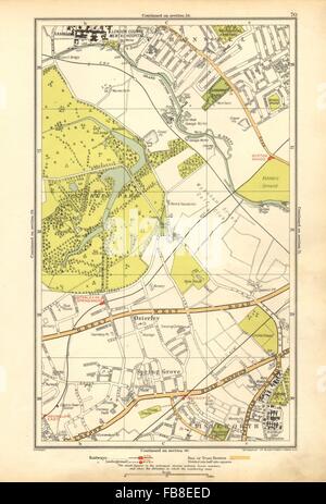 LONDON. Isleworth, Osterley, Spring Grove, Hounslow, Boston Manor, 1933 ...