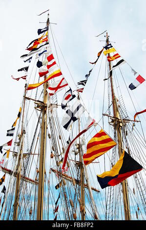 International maritime signal flags sea alphabet collection Stock Photo ...