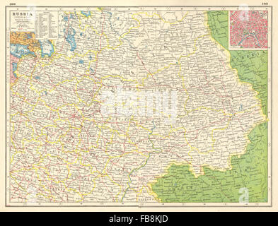 EUROPEAN RUSSIA: Petrograd (St Petersburg) plan. Little Russia/Ukraine ...