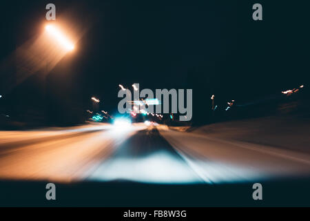 Blurred car lights Stock Photo - Alamy
