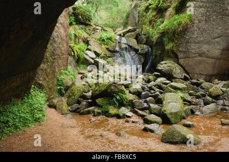 Geological feature of Burn O' Vat near Dinnet, Aberdeenshire, Scotland ...