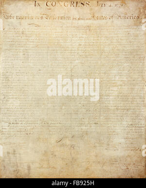 The 'Engrossed Declaration of Independence' is a historical document ...