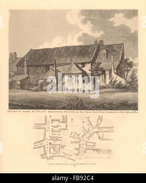 John Bunyan's meeting house, Zoar street, Gravel Lane, Southwark ...