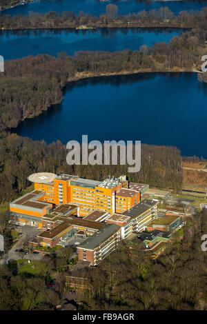 Aerial view, BGU Casualty Hospital Duisburg, Duisburg, Ruhr area, North ...
